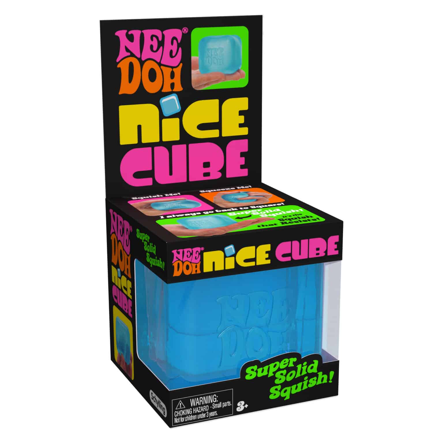 Schylling NeeDoh Nice Cube Swirl - Sensory Toy with a Super Solid Squish