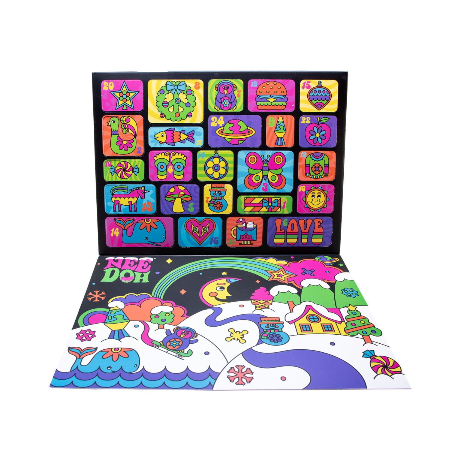 Schylling NeeDoh Advent Calendar - Sensory Toy with a Satisfying ...